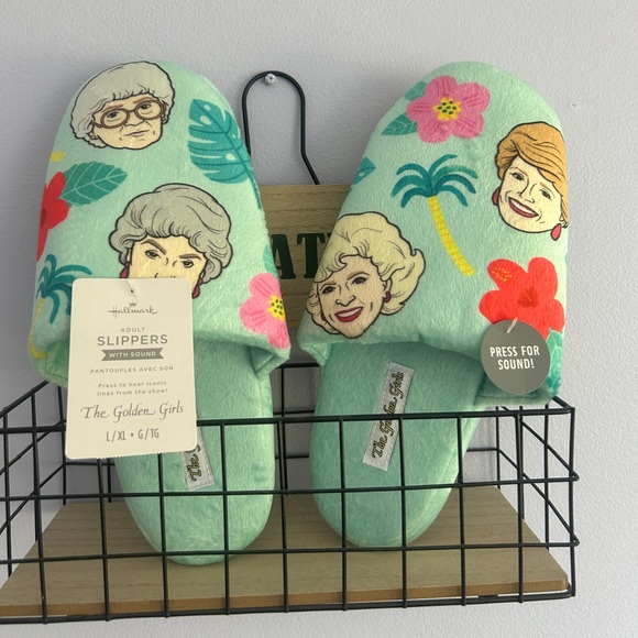 Hallmark | Shoes | Nwt Hallmark Golden Girls Slippers Lxl | Poshmark